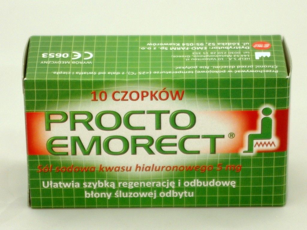 Procto Emorect czopki 10 sztuk - Opinie i ceny na Ceneo.pl