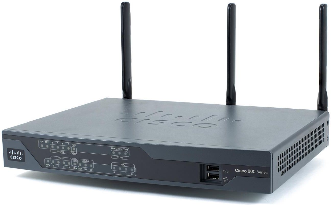 Router Cisco 892 GigaE SecRouter SFP w/ 802,11n FCC Comp ( 892FW-A-K9 ...