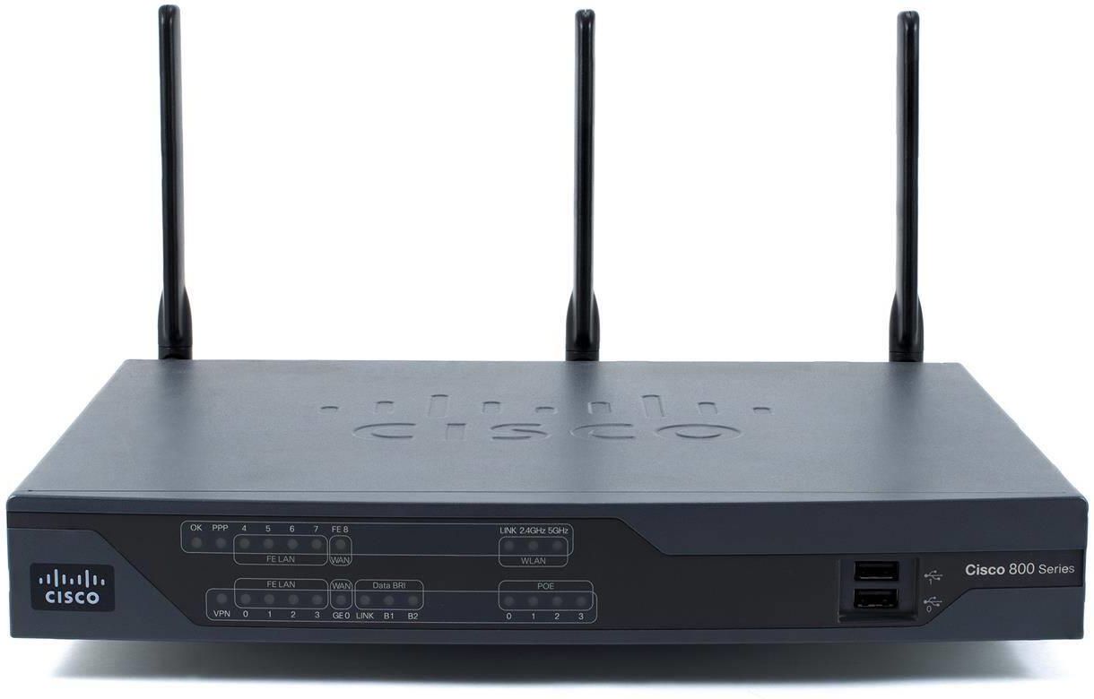 Router Cisco 892 GigaE SecRouter SFP w/ 802,11n FCC Comp ( 892FW-A-K9 ...