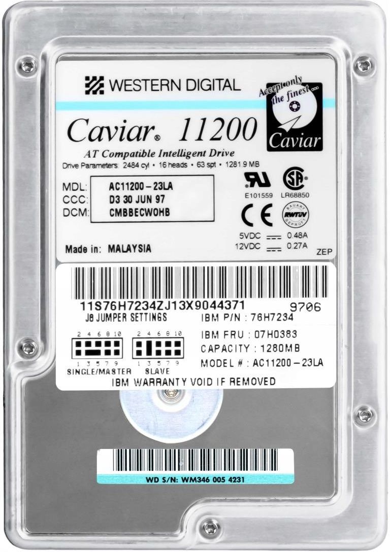 Dysk twardy Western Digital Wd Caviar 11200 1.2Gb 5.2K Ata 3.5 ...