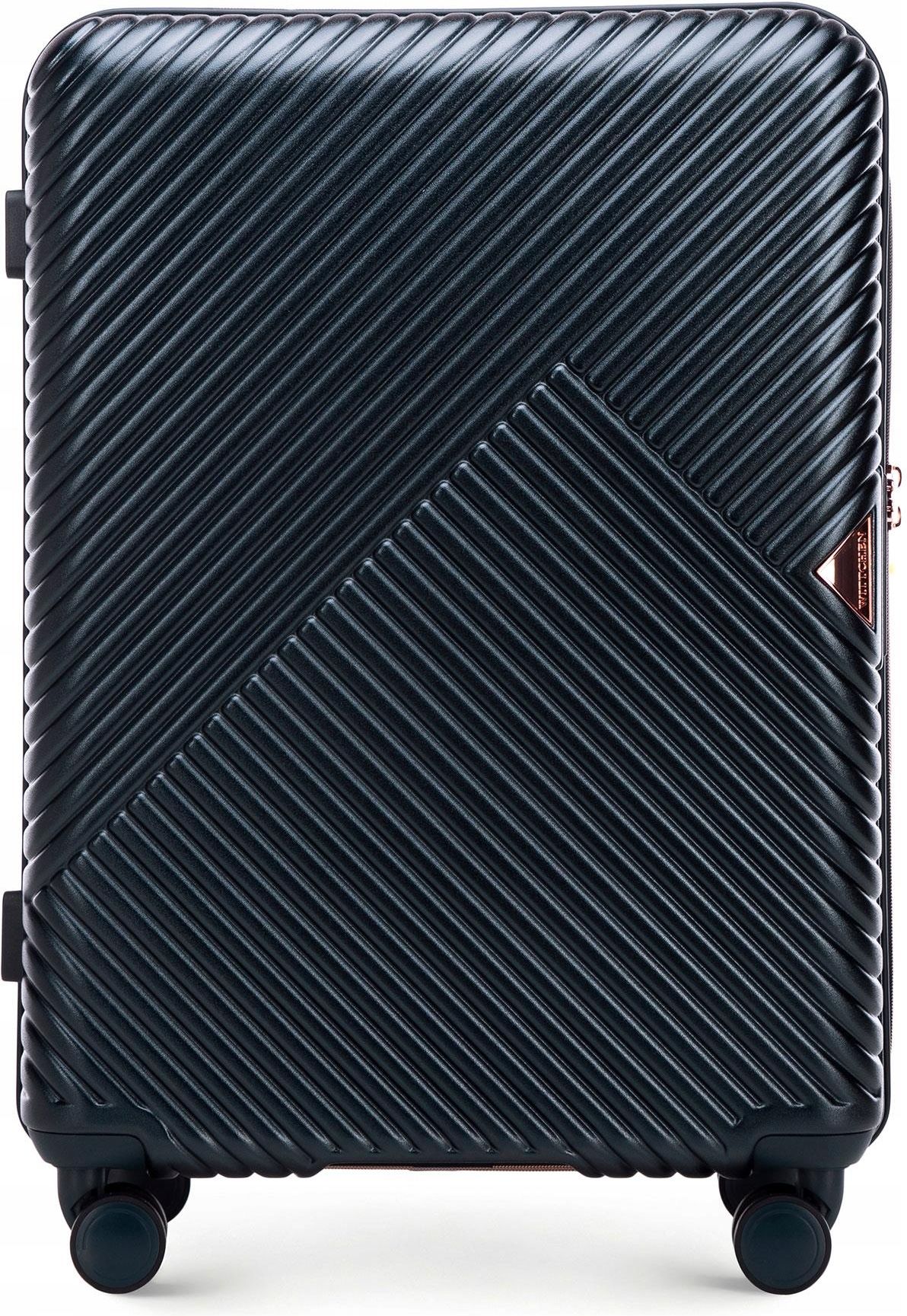 Walizka średnia Wittchen Gl Style polikarbon 56-3P-842-90 granatowa ...