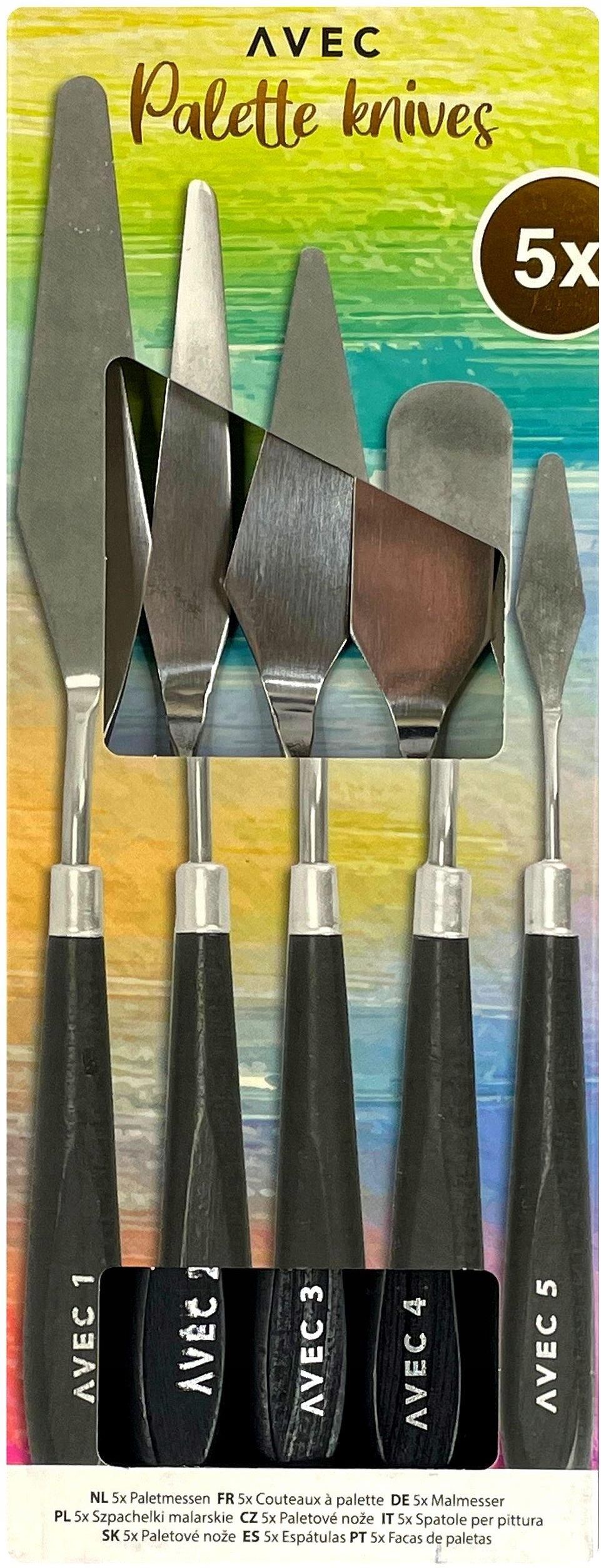 Szpachelki Malarskie Łopatki co Malowania Farbami Zestaw 5 sztuk ...