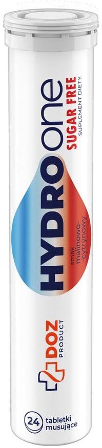 Doz Hydroone Sugar Free Tabletki Musujące Smak Malinowo-Cytrynowy 24szt ...