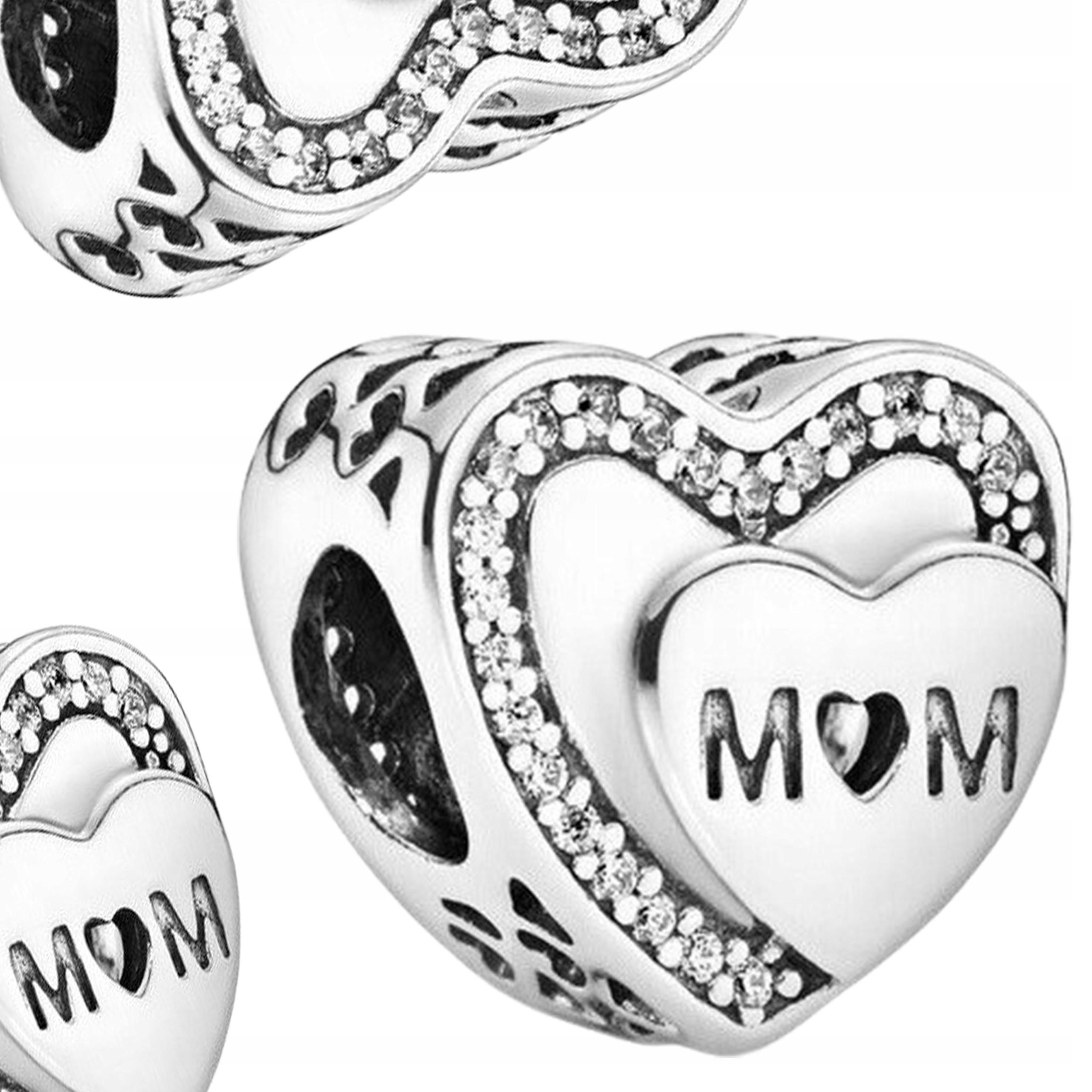 Charms serce dla mamy mama Dzień Matki s925 - Ceny i opinie - Ceneo.pl