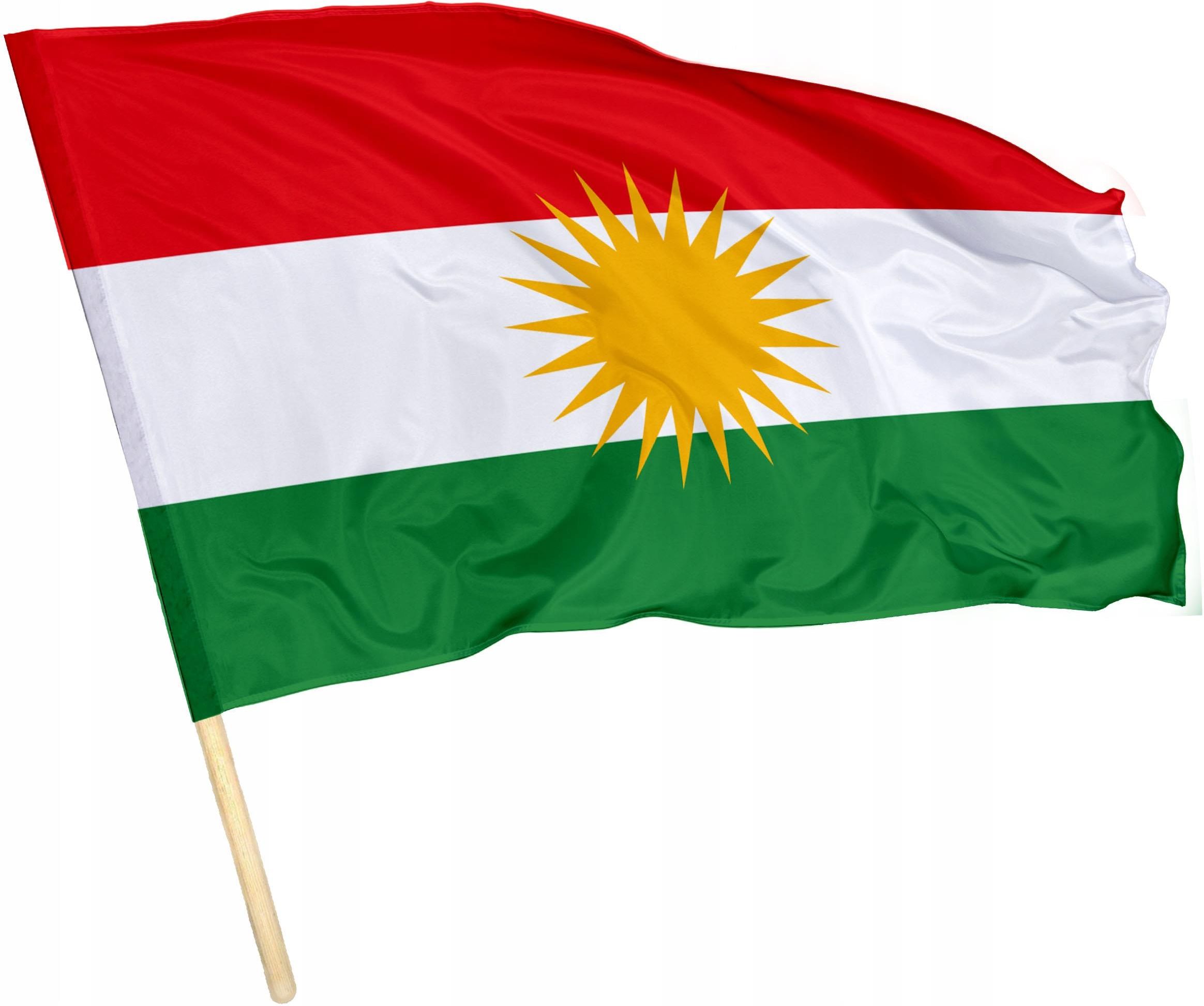 Manufakturaflag Flaga Kurdystanu 112X70cm Kurdystan Flaga Kurdyjska ...