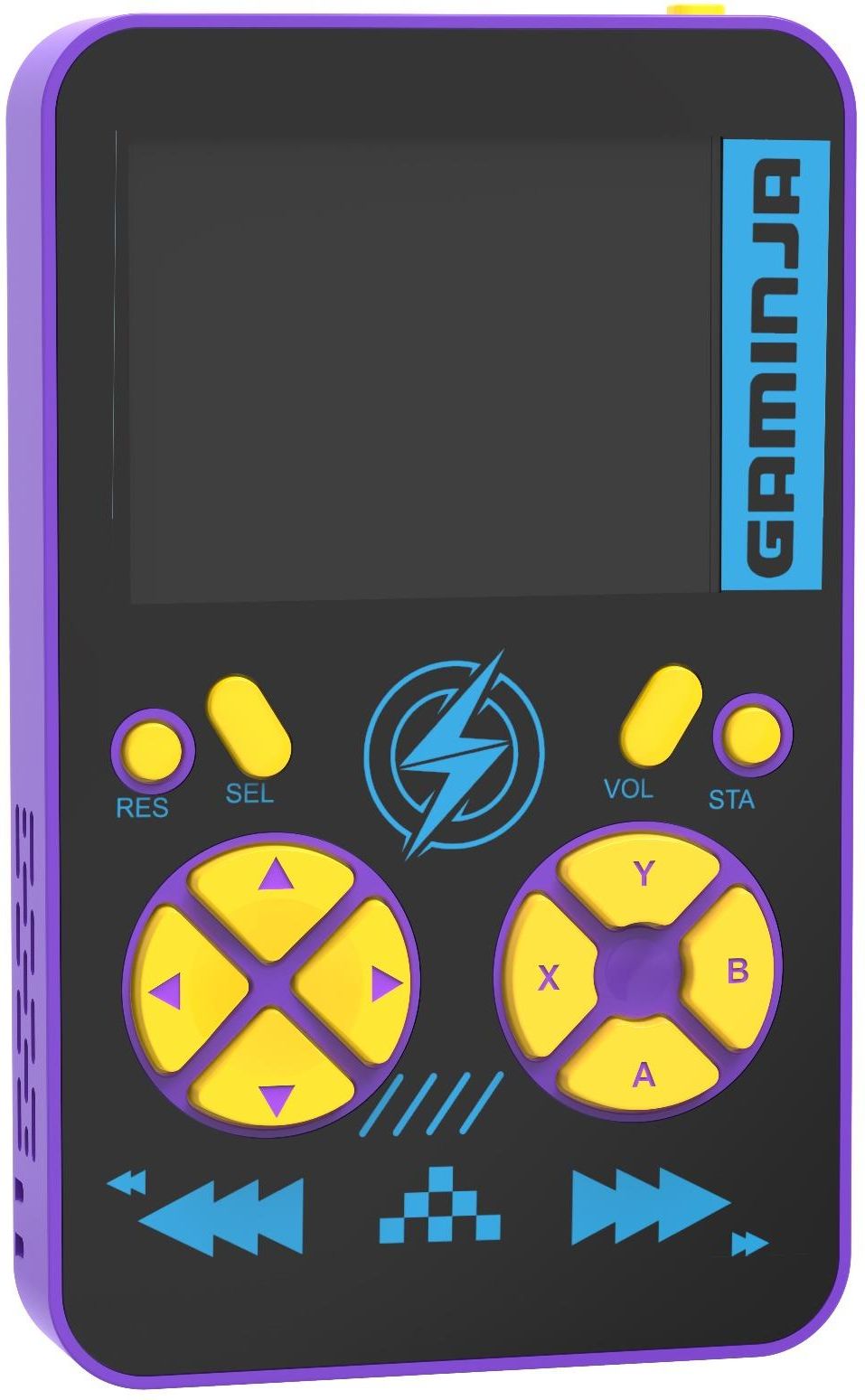 Gamjia Retro Color-Screen Magnetic-Charging Game Console & Power Bank ...