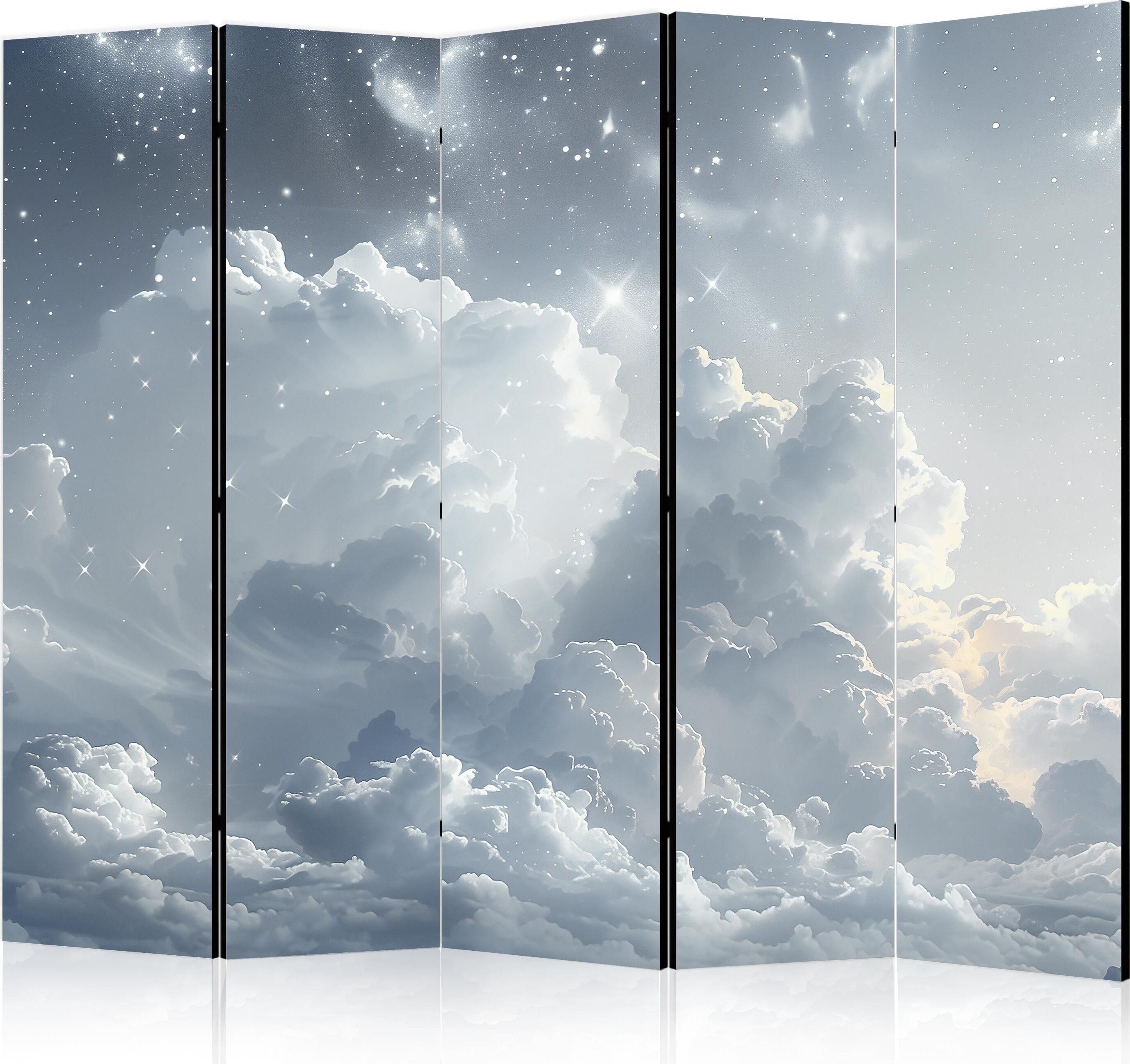 Wall-Dekor 5-Teiliger Vlies Paravent Astral Calm: Stars Scattered Above ...