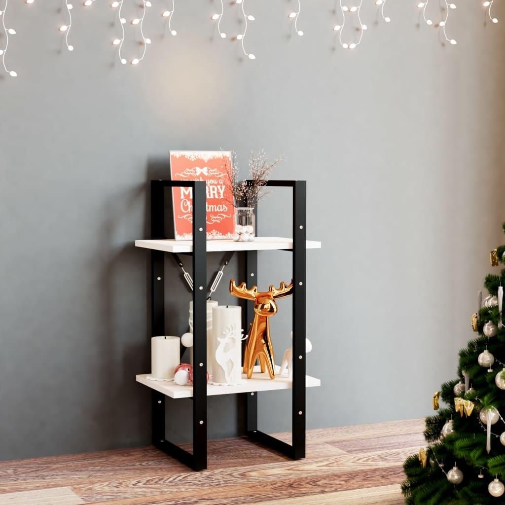 Dkd Home Decor Regał 2 Przegrody Biały 40X30X70Cm Lite Drewno Sosnowe ...