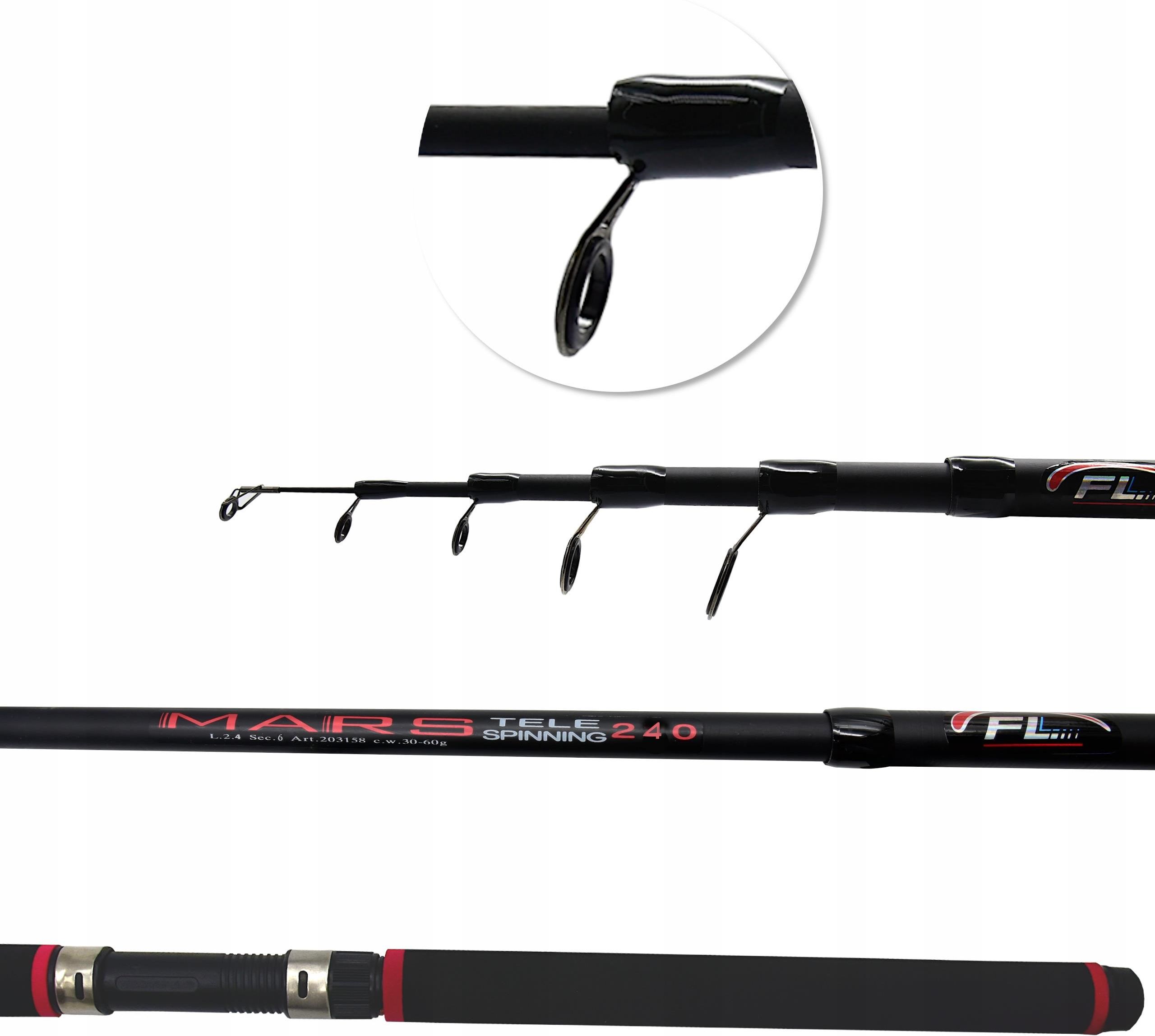 Wędka 2,4 m Mars Tele Spinning 240 30-60 g 1778279331 - Ceny i opinie ...