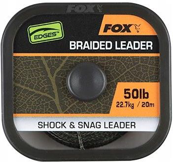 Fox Naturals Braided Leader 50lb 20m 1778273555 - Ceny i opinie - Ceneo.pl
