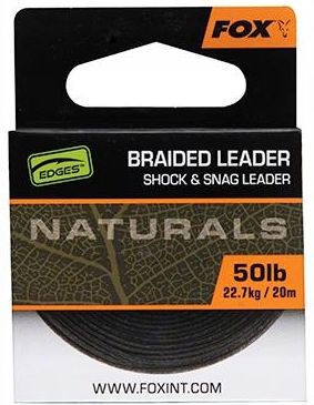 Fox Naturals Braided Leader 50lb 20m 1778273555 - Ceny i opinie - Ceneo.pl