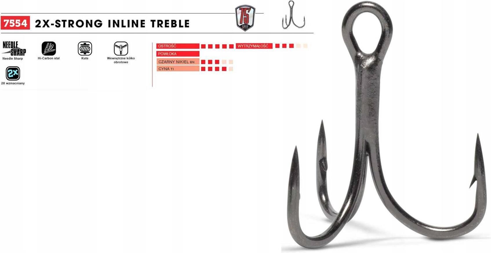 Kotwice VMC 7554 Hypercut 2X Strong 2/0-5szt 1778281478 - Ceny i opinie - Ceneo.pl