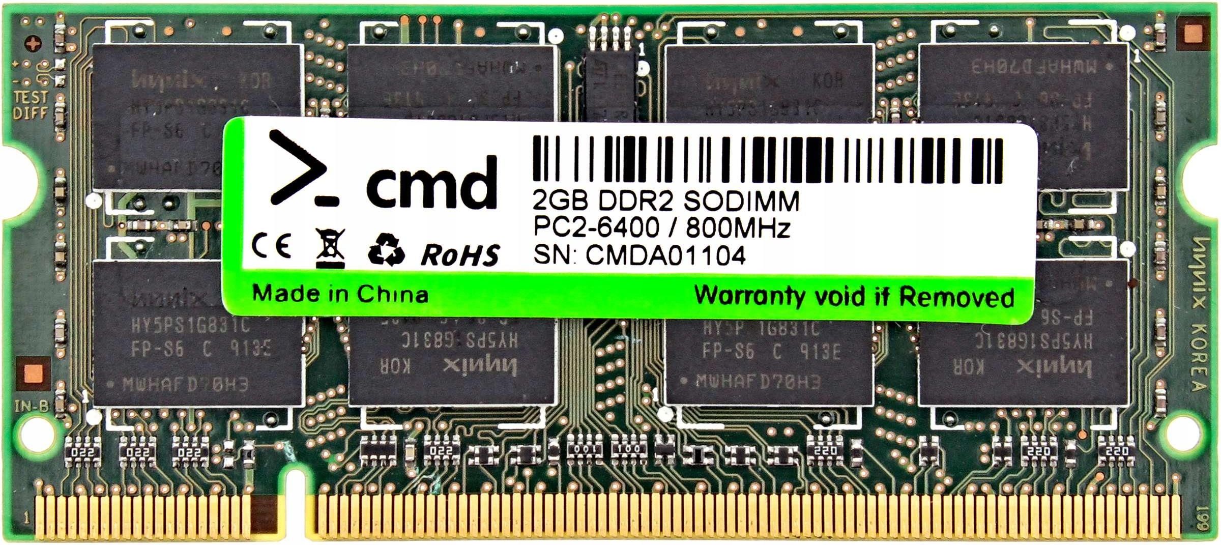 Podzespoły do laptopa Cmd Pamięć Ram 2x2 4GB Do Hp Compaq 6720s 6820s ...