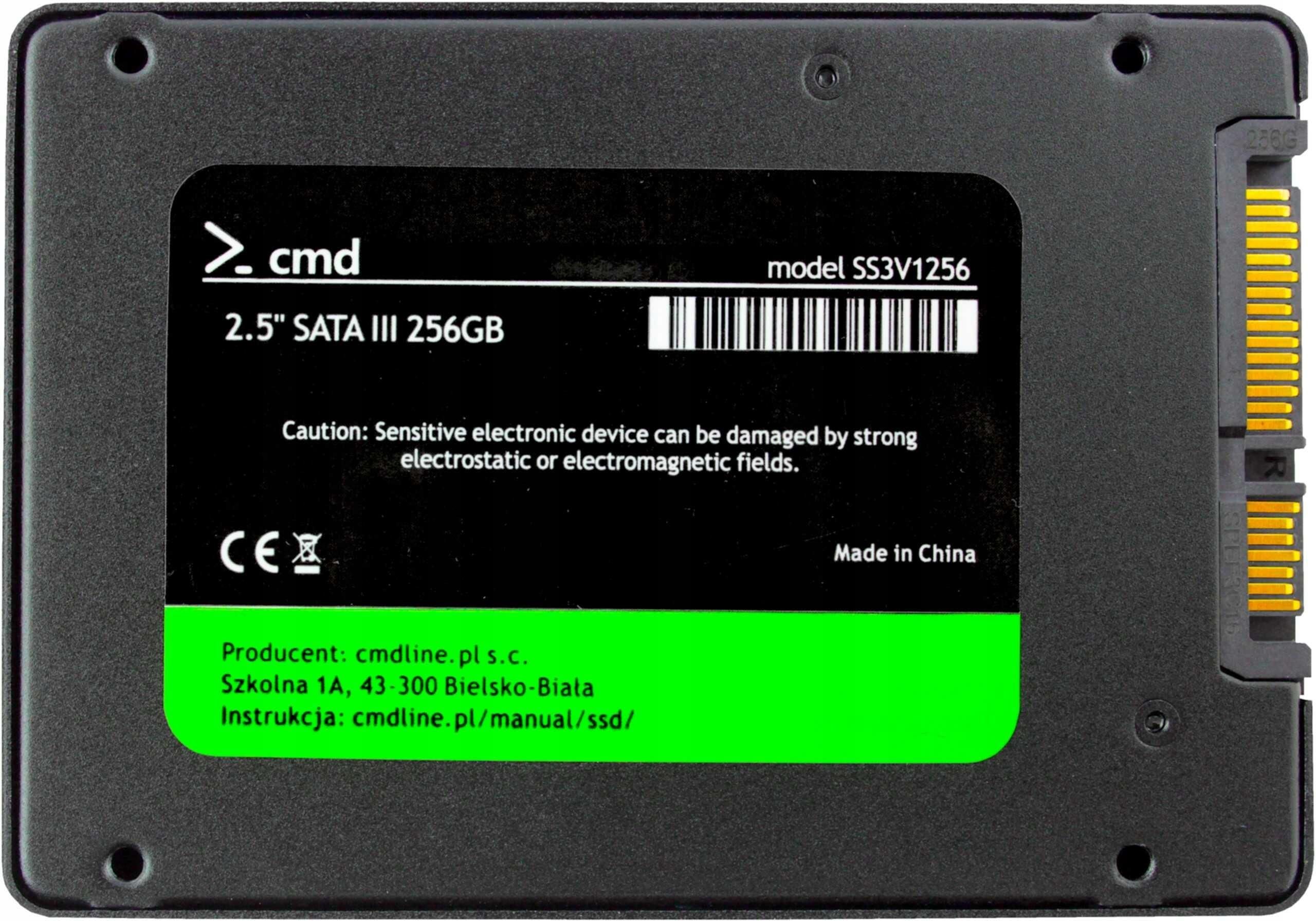 Podzespoły do laptopa Cmd Dysk Ssd 256GB Do Hp Probook 6450b 6460b ...
