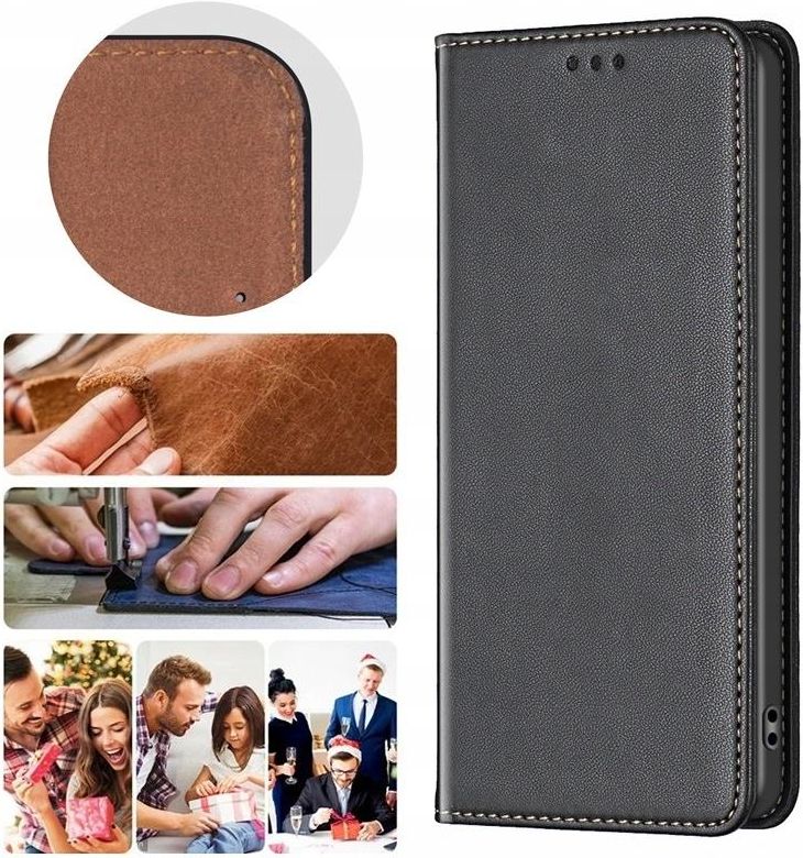 Cosmotel Etui 100 Naturalna Skóra Kabura Do Xiaomi Redmi Note 13 Pro 4G ...