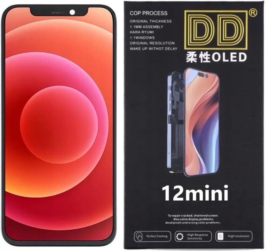 Podzespoły do telefonu Apple Wyświetlacz Ekran Lcd Dd Oled Ramka Iphone 12 Mini A2176 A2399 ...