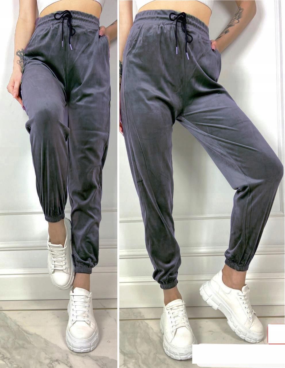 Spodnie Dresowe Welurowe S 032 r.4XL/5XL - Ceny i opinie - Ceneo.pl
