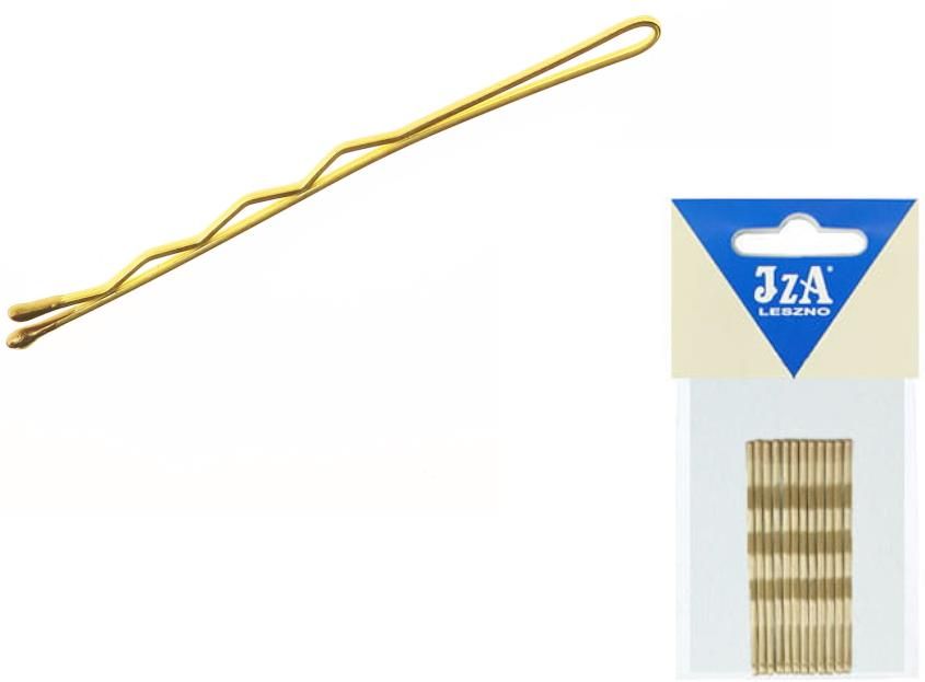 Iza Karbowane Wsuwki Do Włosów Z Dwiema Kulkami Złote 70mm 12szt ...