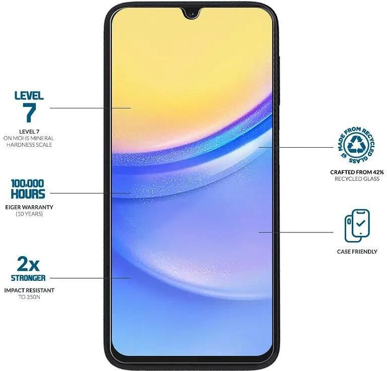 Eiger 2 5D Mountain Screen Protector Glas Samsung A15 Przezroczysty ...