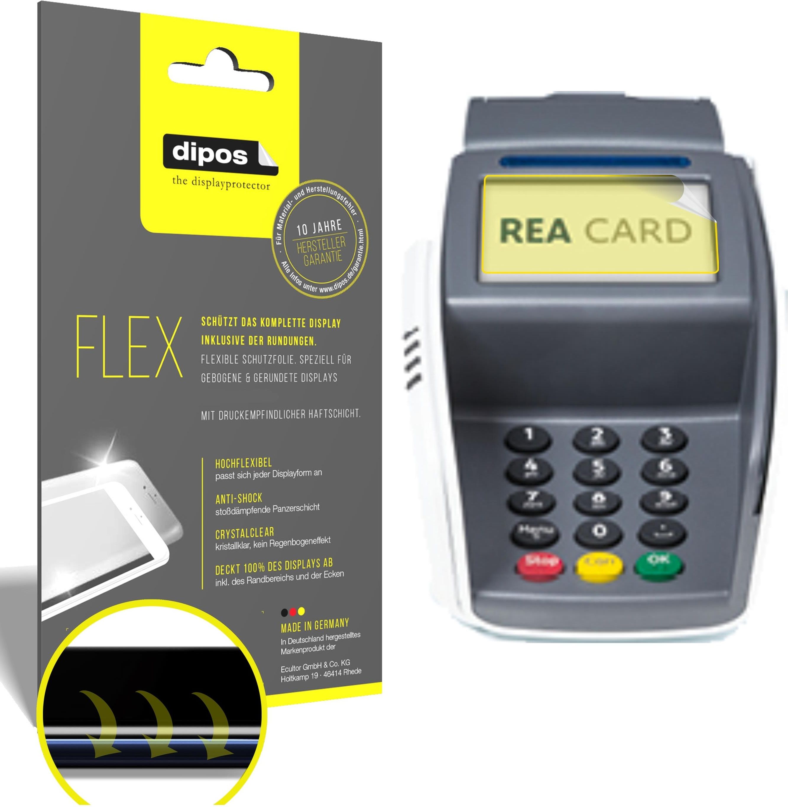 Dipos 3X Folia Ochronna Do Rea Card T7 Pro 100 Pokrycia Wyświetlacza ...