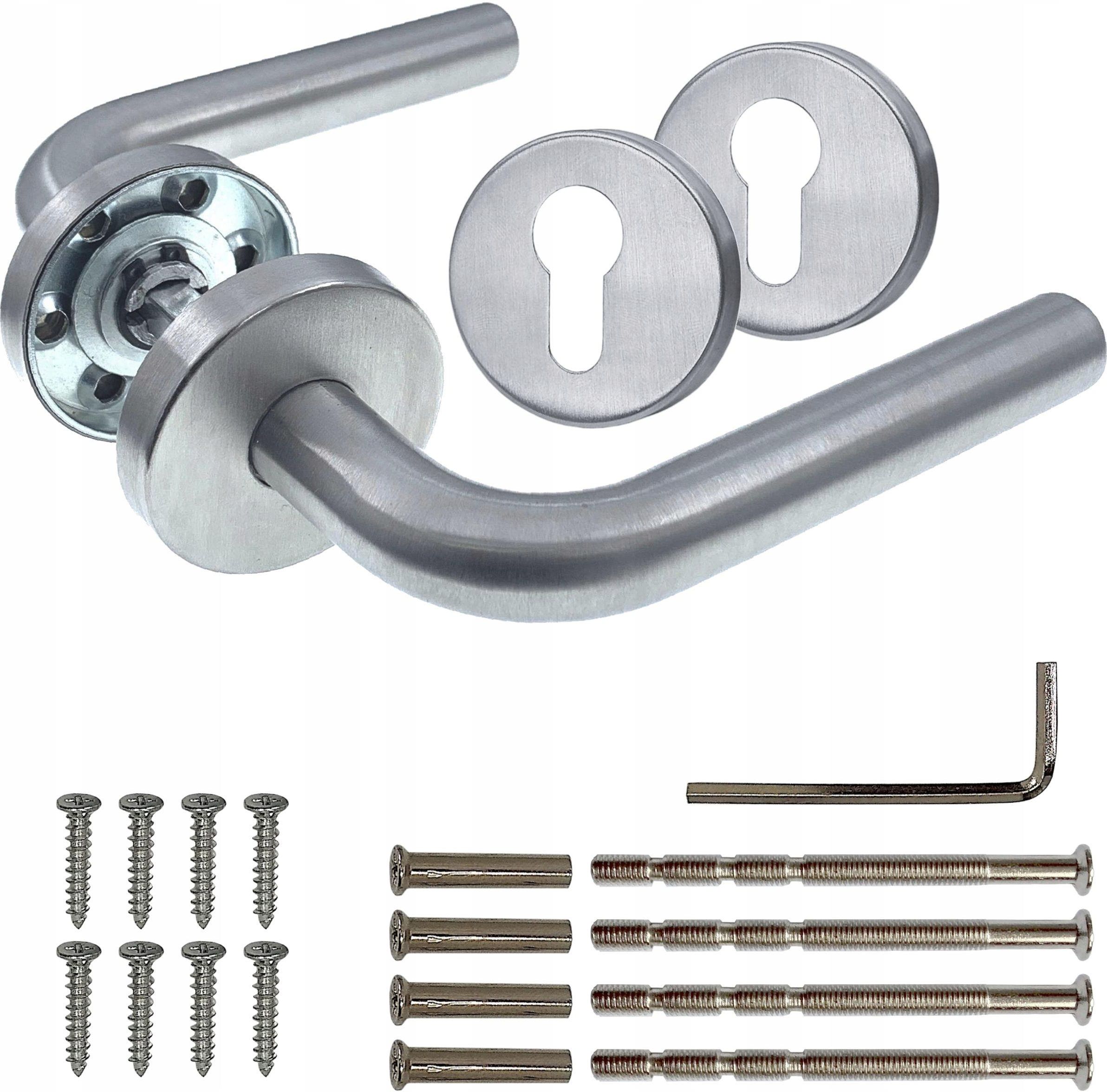 Kelop klamka U90R stal nierdzewna okrągłe rozety na wkładkę 1773159348 ...