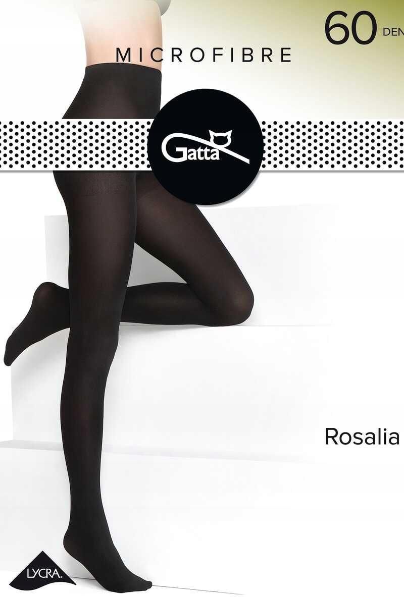 Gatta Rajstopy damskie mikrofibra ciepłe kryjące Rosalia 60 den grafit ...