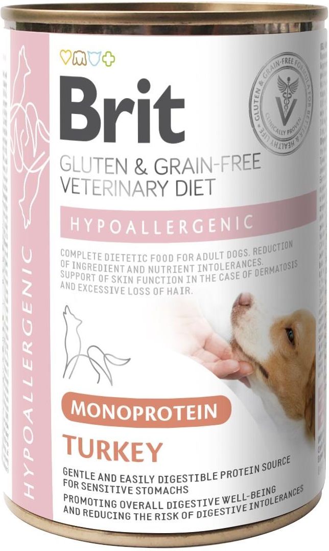 Karma Brit Veterinary Diets Dog Grain Free Hypoallergenic Turkey ...
