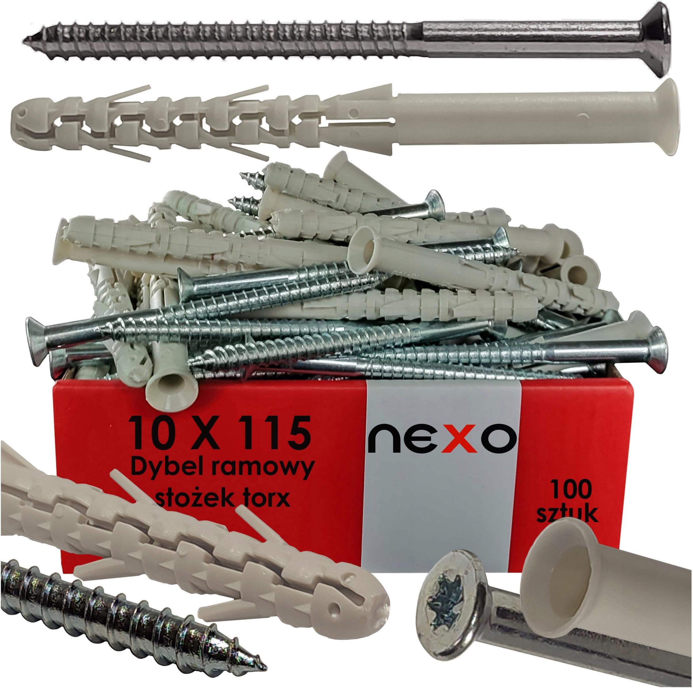 Kołki Rozporowe 10X115 Torx Dyble Ramowe Szybkiego Montażu 100 Sztuk ...