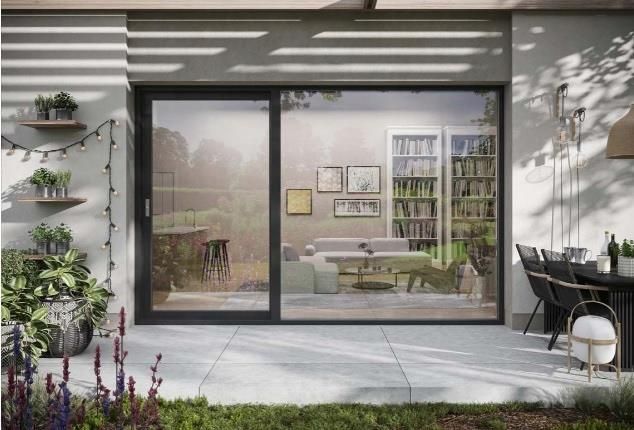 Alukonstrukt Tanie okno drzwi przesuwne Smart slide białe ciepłe Aluplast 200x230 1761565542 ...