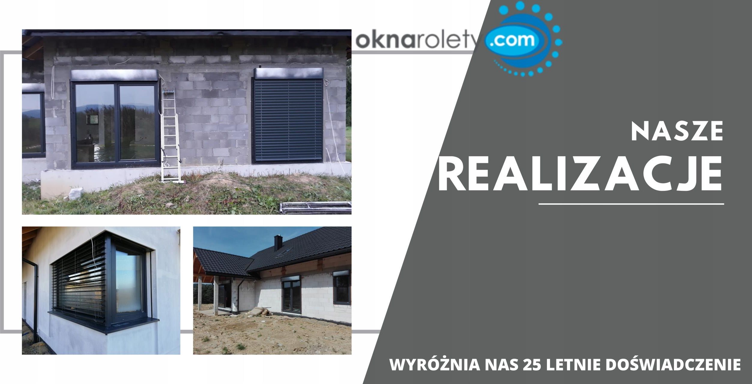 Alukonstrukt Tanie okno tarasowe balkonowe przesuwne Psk 1x Antracyt 2 ...