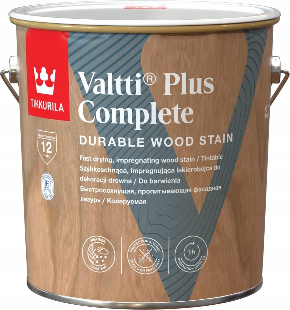 Lakier Tikkurila Valtti Plus Complete 2,7L 5077 Kanto Lakierobejca ...