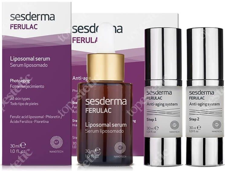 Zestaw dla kobiety Sesderma Liposomal Ferulac Anti-Aging System + Ferulac Liposomal Serum ZESTAW ...