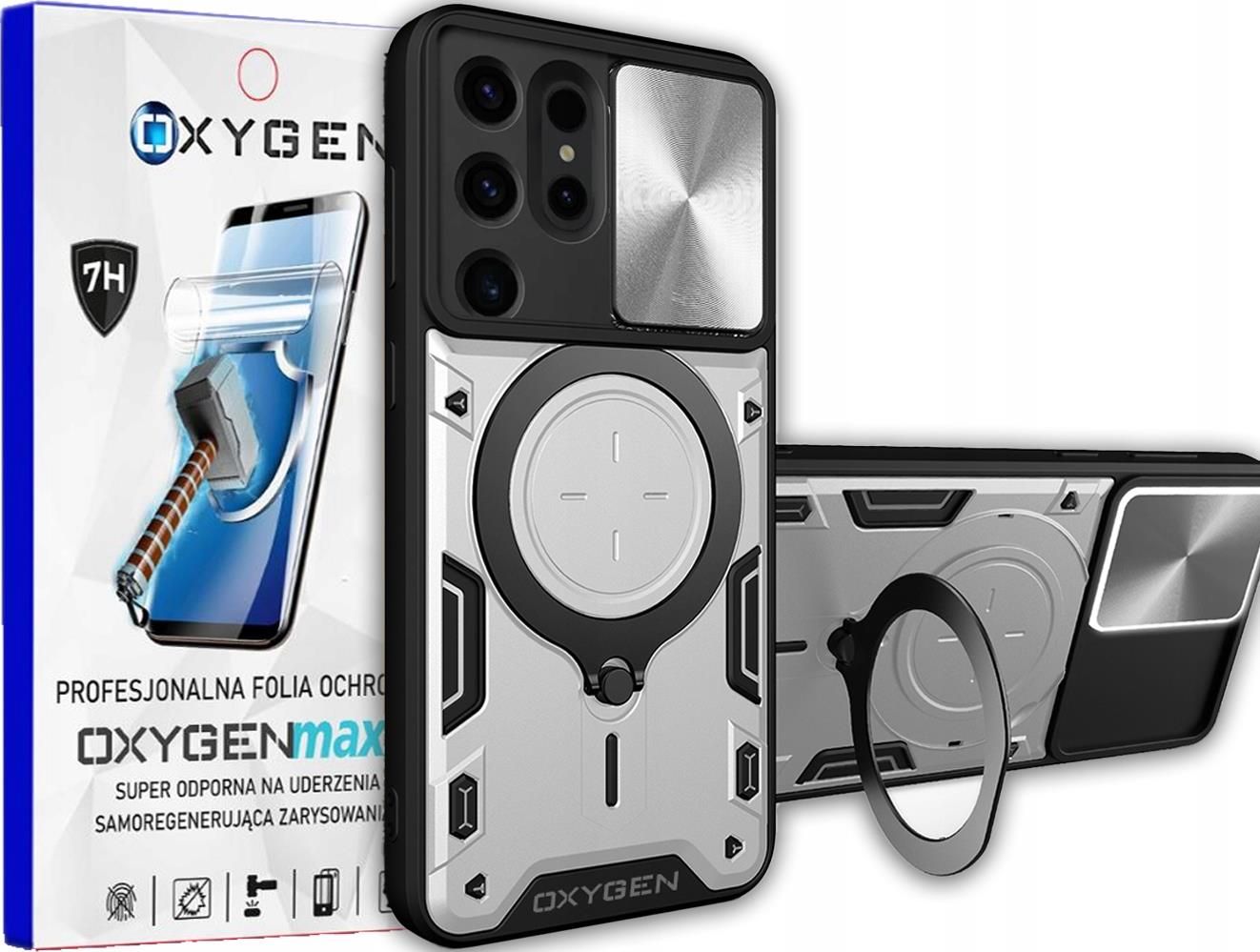 Oxygen Case Rr Do Samsung Galaxy S25 Ultra + Folia - Etui na telefon ...