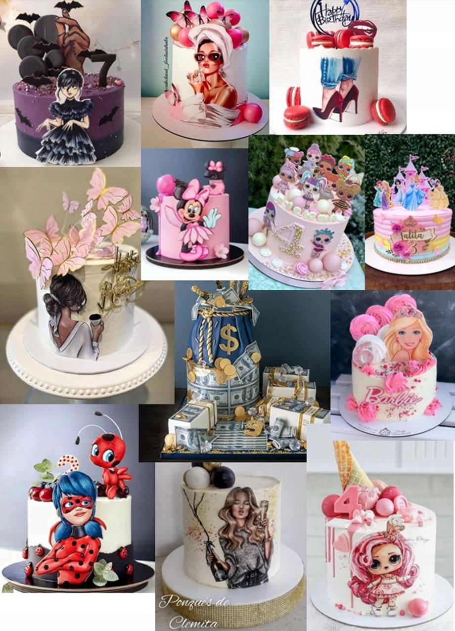 Artcakes Wydruk na tort masa cukrowa Wydruk Cukrowy Masza I Niedźwiedź ...