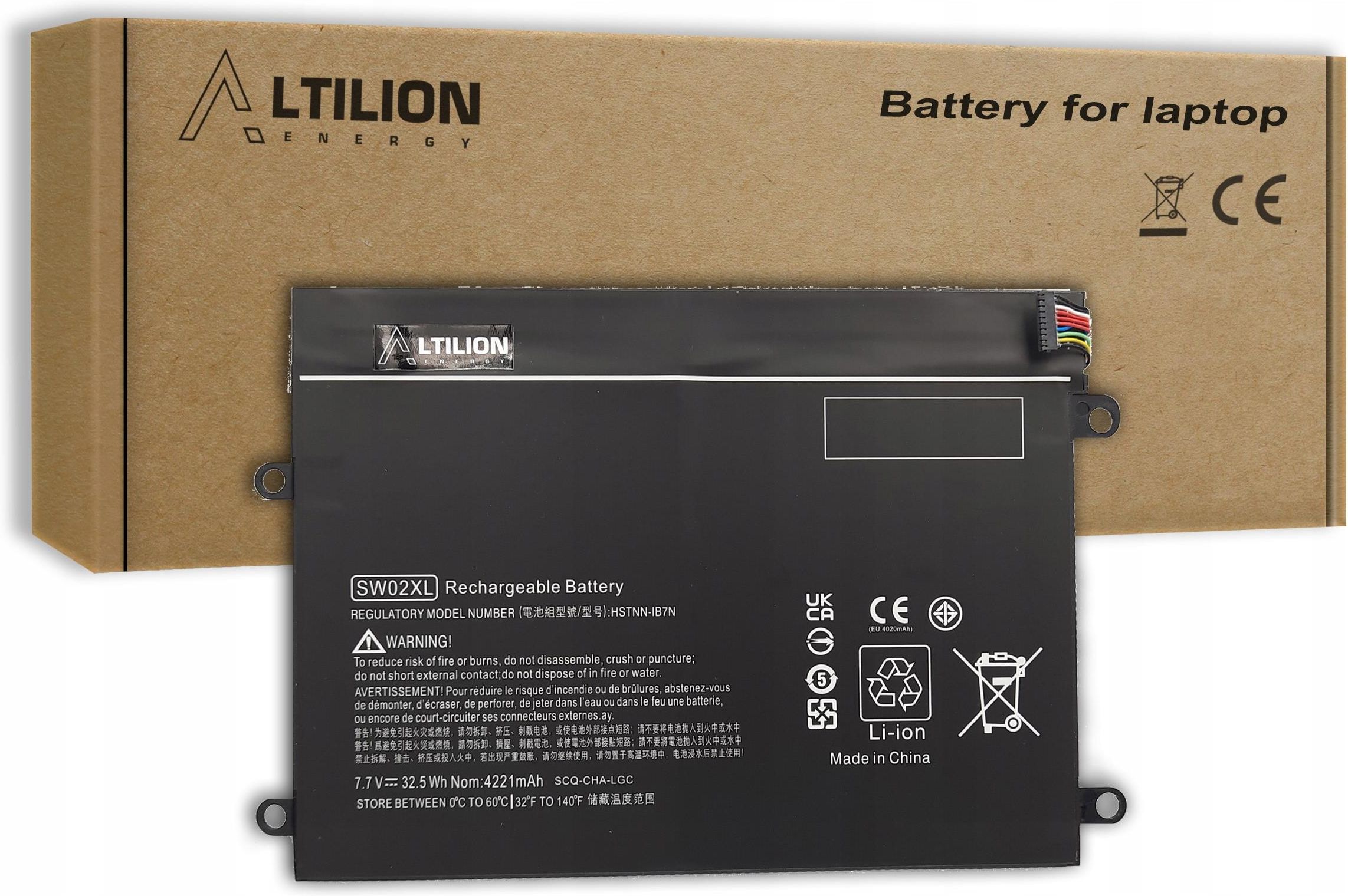 Bateria do laptopa Altilion Energy SW02XL do Hp x2 10-P 10-P000 210 G2 ...