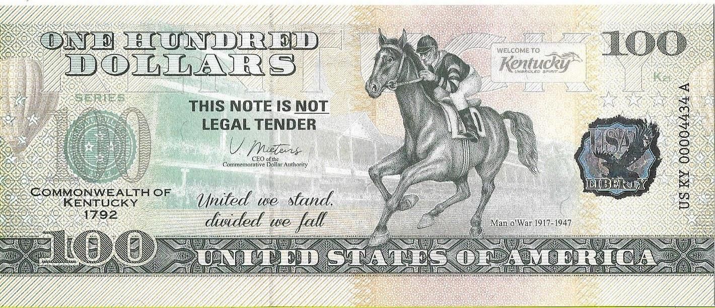 Usa 100 Dolarów 2022 Kentucky Commemorative Dollar - Ceny i opinie ...