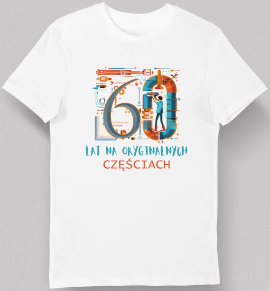 Koszulka męska 60 urodziny 60 lat na oryginalnych częściach 3XL - Ceny i opinie - Ceneo.pl
