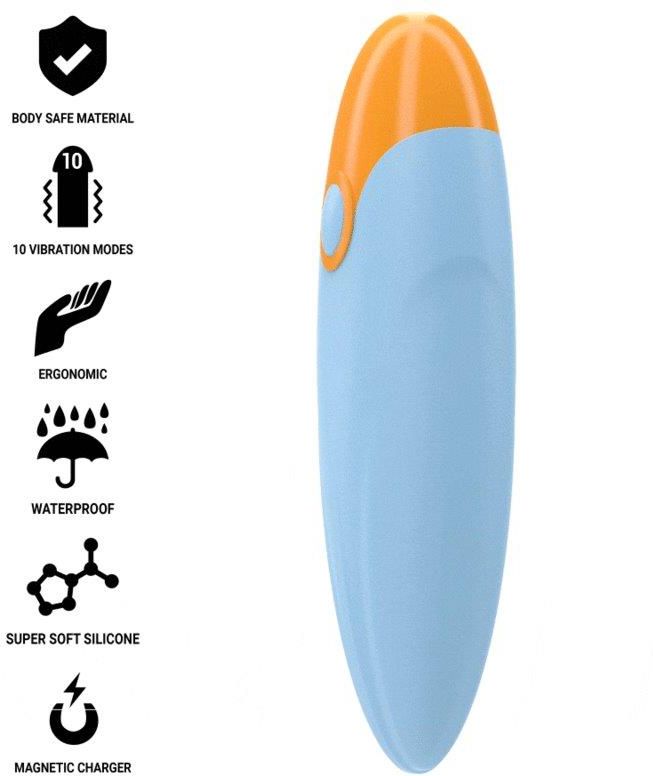 Intense Fun Mike Vibrating Bullet 10 Vibrations Blue Remote - Ceneo.pl