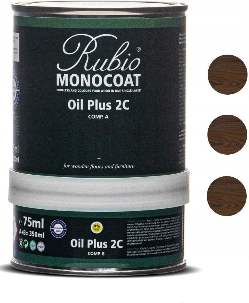 Rubio Monocoat Oil +2C Chocolate 390 ml Set Jednowarstwowy Olej Do Drewna 1771214403 - Opinie i ...