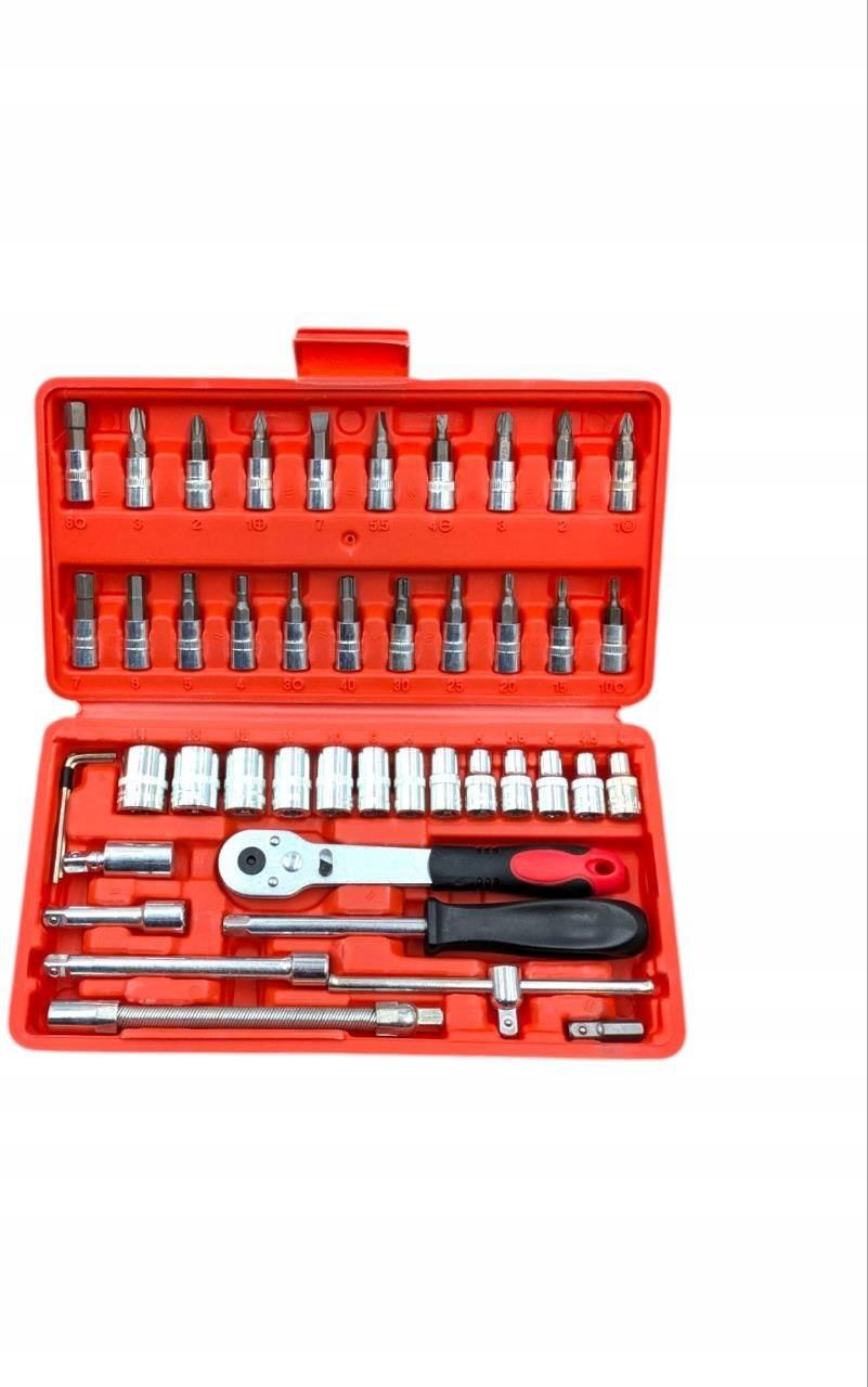 Mobes Zestaw Kluczy Nasadowych Bitów Grzechotka Adaptery Klucze Nasadowe 46szt 1761185510 ...