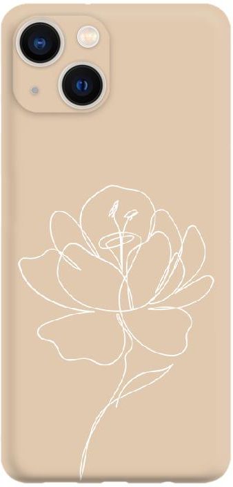 Pieceofcase Etui Matowe Z Nadrukiem Karmel Apple Iphone 14 Róża Minimal ...