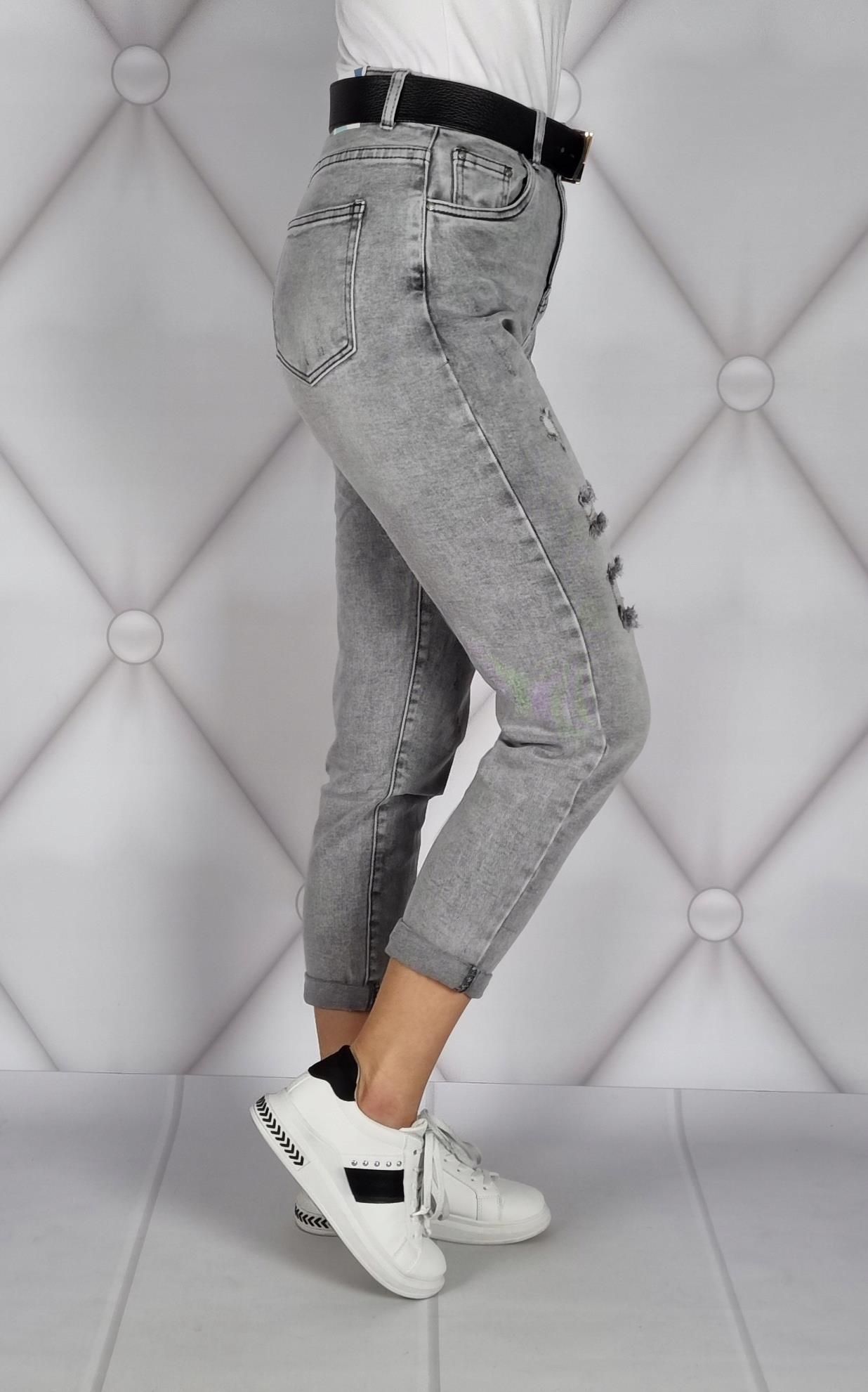 M.sara Spodnie Jeans Boyfriend Z Dziurami Rozmiar M - Ceny i opinie - Ceneo.pl