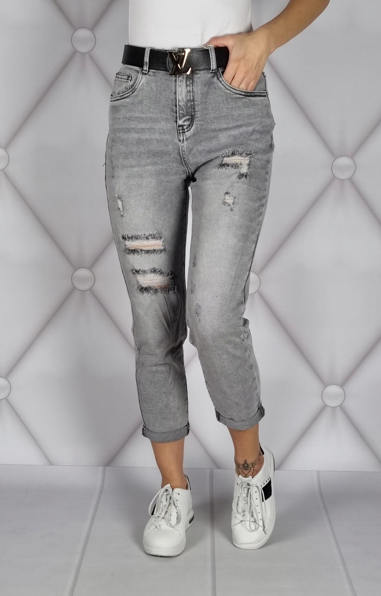 M.sara Spodnie Jeans Boyfriend Z Dziurami Rozmiar M - Ceny i opinie - Ceneo.pl