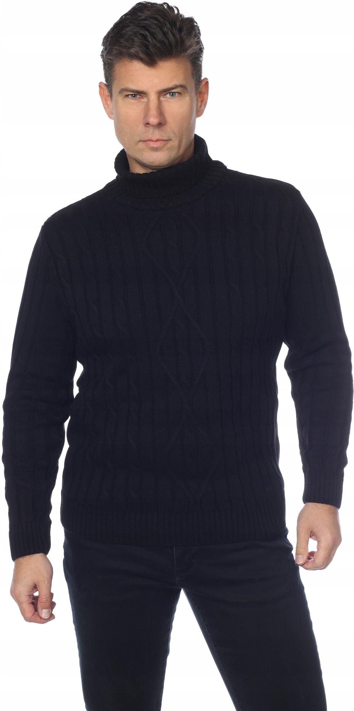 Sweter męski golf ciepły XXL Czarny - Ceny i opinie - Ceneo.pl