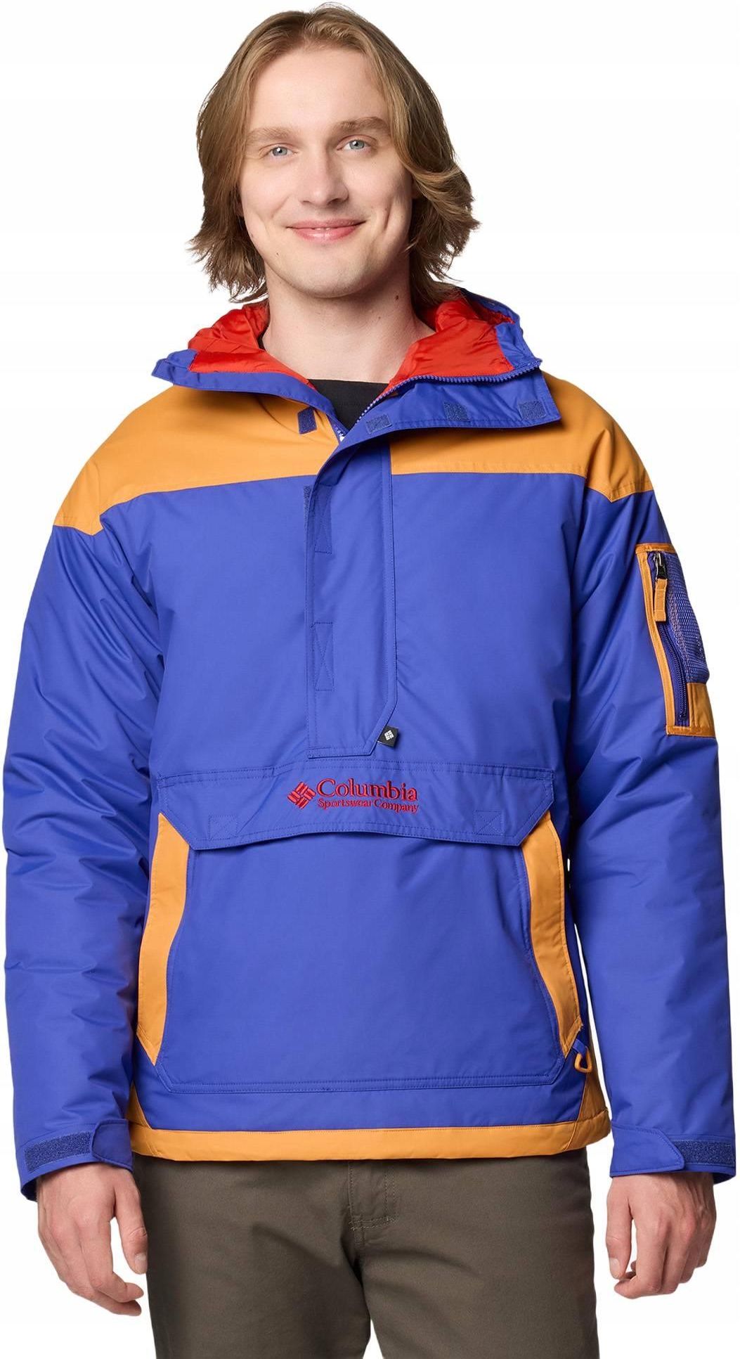 Kurtka puchowa męska Columbia Challenger II Ins Pullover clematis blue ...