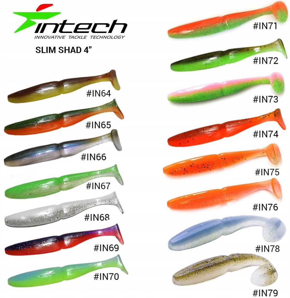 Przynęta miękka Intech Slim Shad 4 #06 5szt. 1782959633 - Ceny i opinie ...