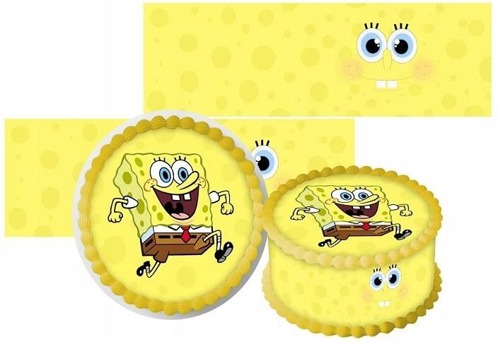 Latinabutik Zestaw Opłatek Na Tort Boki Napis Spongebob - Ceny i opinie ...