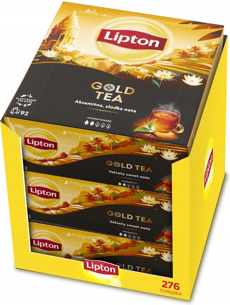 Herbata Lipton Zestaw Herbat Herbata Czarna Ekspresowa Gold 3X92 ...
