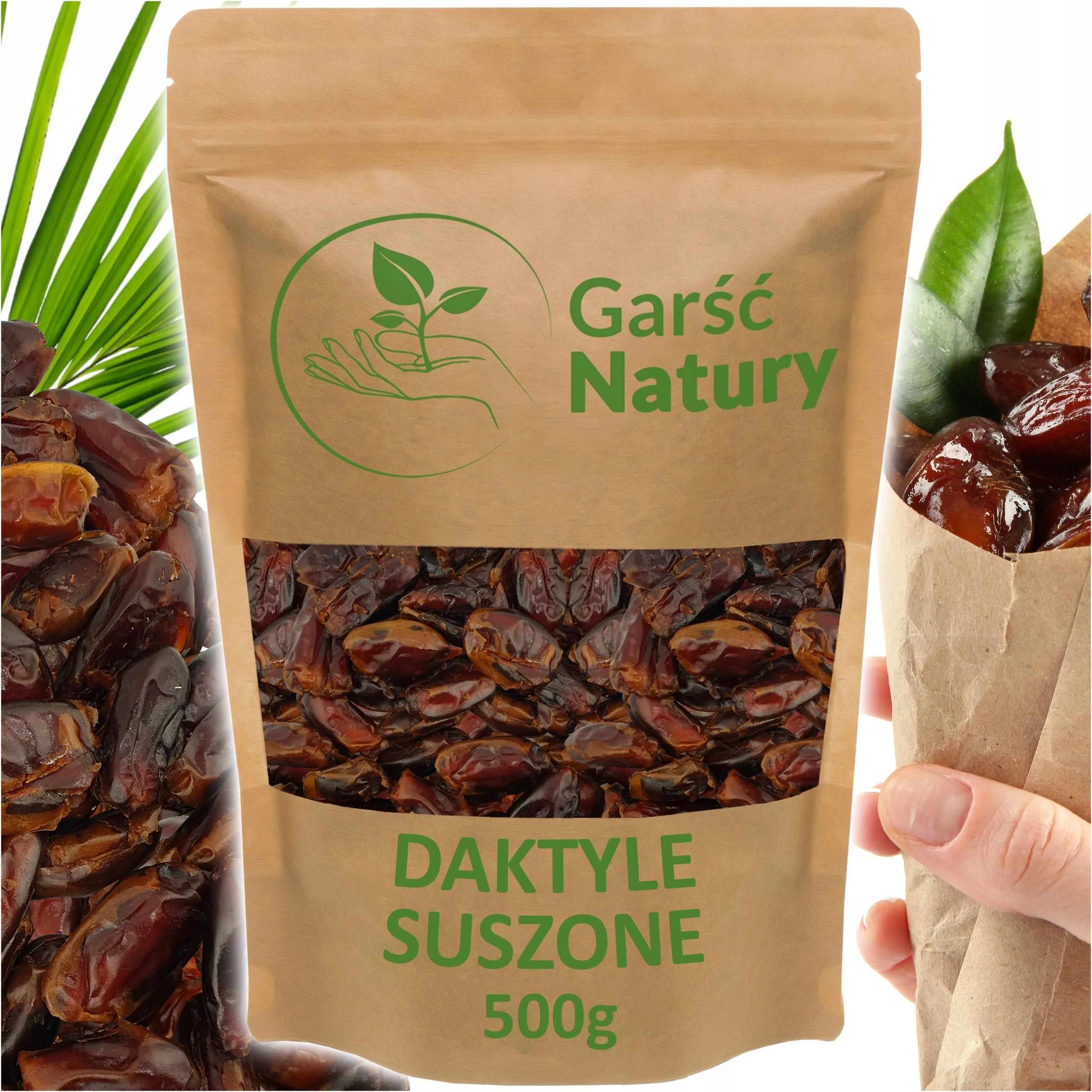 Garść Natury Daktyle Suszone Całe Owoce 500g Bez Pestek Naturalne Słodkie 0,5kg - Ceny i opinie ...