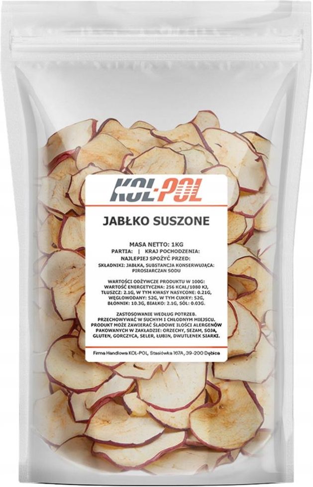 Kol Pol Jabłka Suszone 5kg Chipsy Jabłkowe Naturalne Plastry - Ceny i opinie - Ceneo.pl